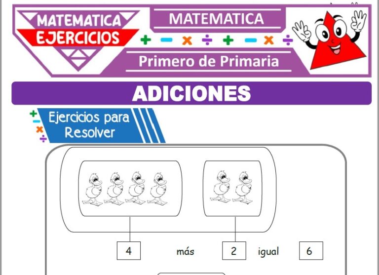 Ejercicios de Adiciones para Primero de Primaria