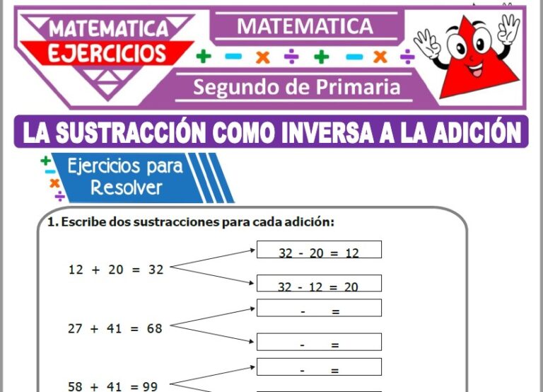 ᐈ Ejercicios de MATEMÁTICA para Segundo de Primaria
