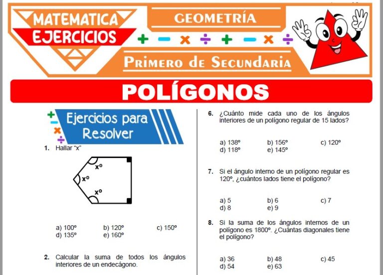 Ejercicios de Polígonos para Primero de Secundaria