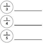 Ejercicios de Fracciones para Primero de Primaria