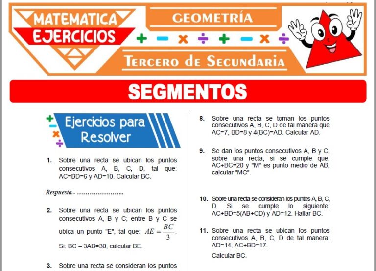 ᐈ Ejercicios de GEOMETRÍA para Tercero de Secundaria
